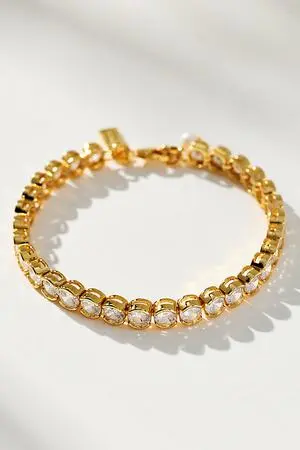 TALIS CHAINS Oval Tennis Bracelet - Gold