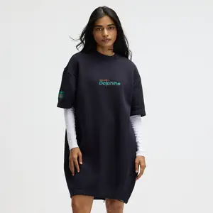 Nike Miami Dolphins Rivalries Collection Oversized Tech Fleece Nfl Dress - Blue