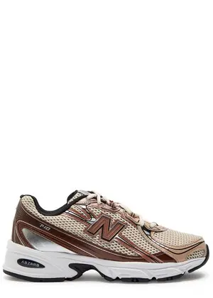 NEW BALANCE 740 Panelled Mesh Sneakers - Brown