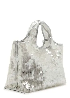 3.1 Phillip Lim Mini Market Sequin-embellished Mesh Tote Bag