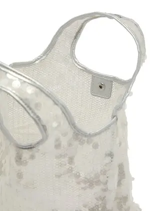 3.1 Phillip Lim Mini Market Sequin-embellished Mesh Tote Bag