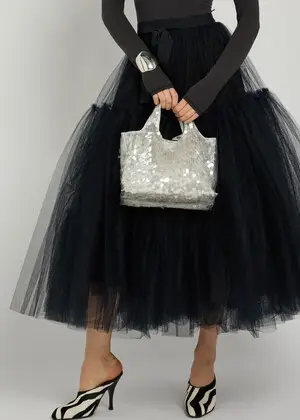 3.1 Phillip Lim Mini Market Sequin-embellished Mesh Tote Bag