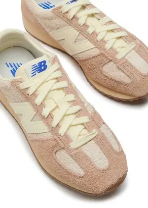 NEW BALANCE 471 Panelled Brushed Suede Sneakers - Beige