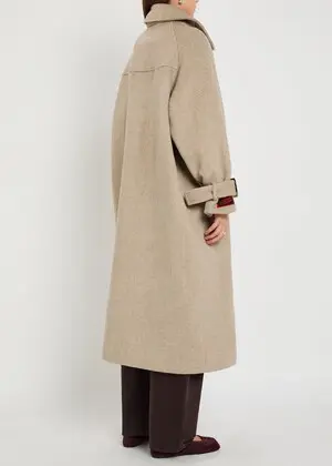 DAMSON MADDER Herringbone Wool-blend Coat