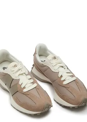 NEW BALANCE 327 Panelled Mesh Sneakers - Brown