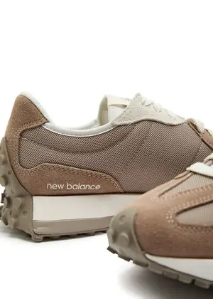 NEW BALANCE 327 Panelled Mesh Sneakers - Brown