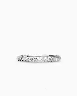 David Yurman Cable Collectibles Stack Ring - Diamond