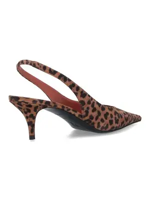 Amina Muaddi Anok Slingback Pumps - Brown