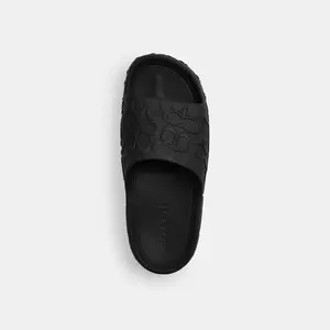 COACH Bay Signature Slides - Black