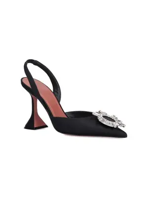 Amina Muaddi Rosie Silk Pumps