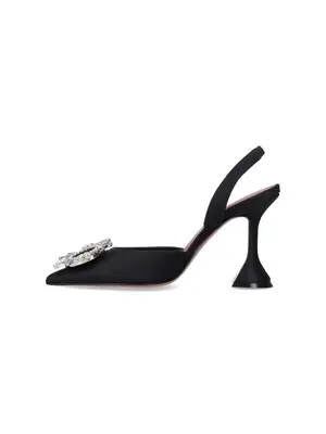 Amina Muaddi Rosie Silk Pumps