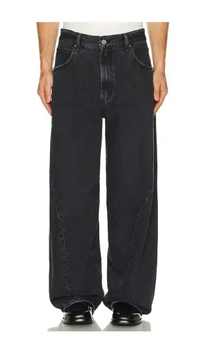 AGOLDE Twist Front Curve Jean - Black