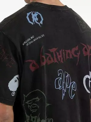 A BATHING APE World Gone Mad Graphic-print T-shirt