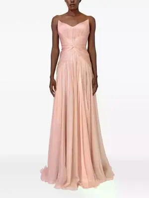 IRIS SERBAN Eleonora Strapless Maxi Dress