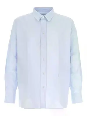 Saint Laurent Cassandre-detail Oxford Shirt - Blue
