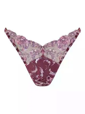BORDELLE Siren Floral Thong - Pink