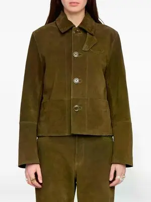 Zadig&Voltaire Lessa Button Suede Jacket - Green