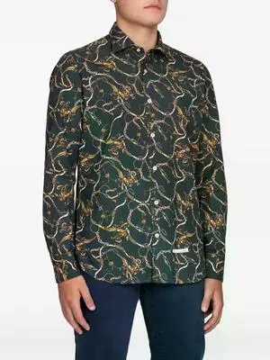 TINTORIA MATTEI 954 Chains-print Shirt