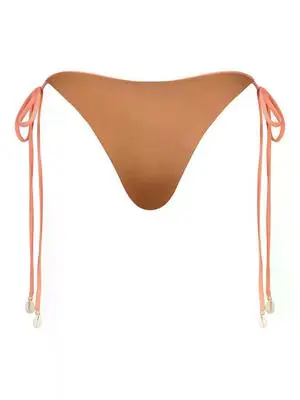 Johanna Ortiz Sagrado Shell-detail Bikini Bottom - Pink