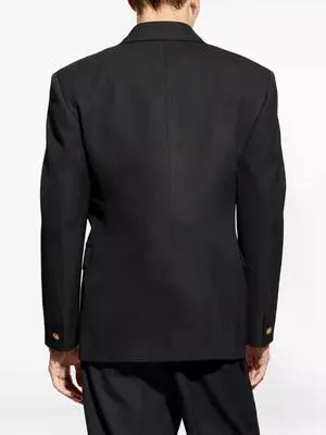 Versace Button Detailed Double-breasted Jacket - Black