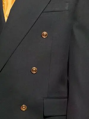 Versace Button Detailed Double-breasted Jacket - Black