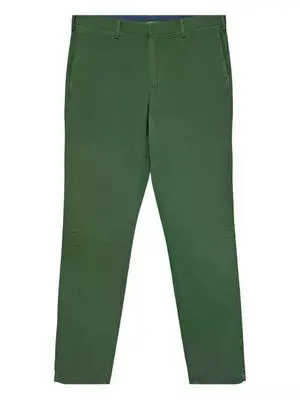 PT TORINO Flat-front Straight-leg Trousers - Green