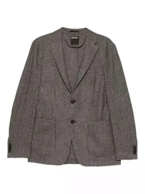 Zegna Single-breasted Blazer - Brown
