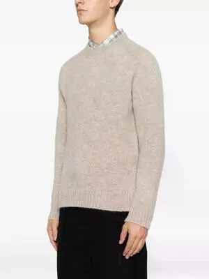 FILIPPO DE LAURENTIIS Ribbed Crew Neck Sweater - Neutrals