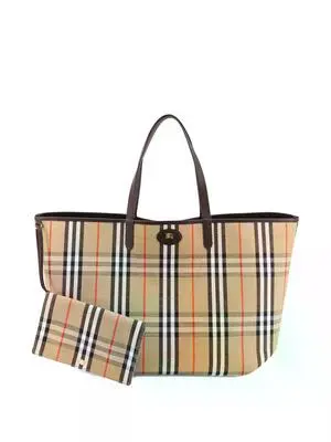 Burberry Reversible Checked Shoulder Bag