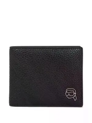 Karl Lagerfeld Logo-embossed Bifold Wallet - Black
