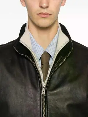 VOLFAGLI FIRENZE Grana Leather Zip-fastening Jacket