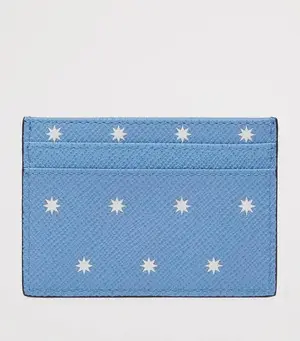 Smythson Panama Leather Stars Card Holder