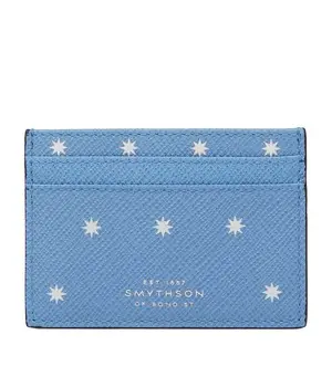 Smythson Panama Leather Stars Card Holder