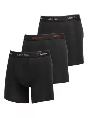 Calvin Klein Icon Logo-waistband Boxers - Black