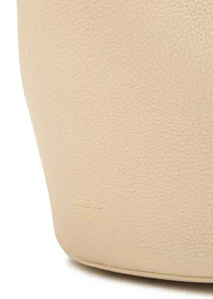 Khaite Lotus Mini Grained Leather Tote Bag - Ivory
