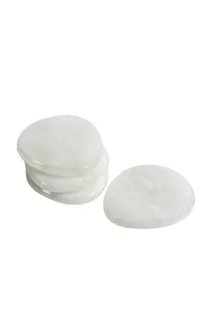 THE FAVORITES La Salama Alabaster Coaster Set - White