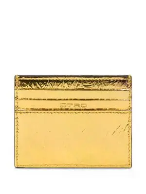 Etro Laminated Leather Card Holder