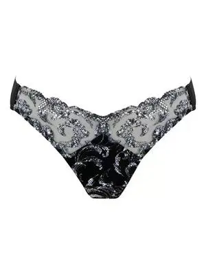 BORDELLE Siren Lace Thong - Black
