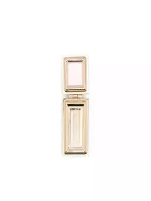 N°21 Rectangular Clip-on Earrings - Gold