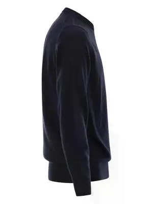 MC2 SAINT BARTH Embroidered Crew-neck Sweater - Blue