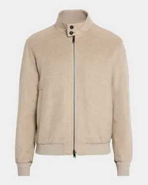 Zegna Oasi Cashmere Elements Blouson - Md Brw Sld