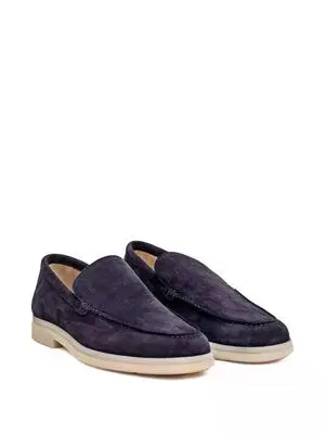 Church's Topstitching Leather Loafers - Blue