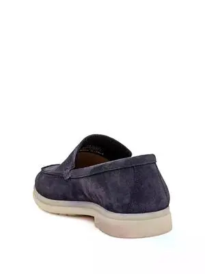 Church's Topstitching Leather Loafers - Blue