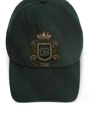 Dolce & Gabbana Crest Appliqué Baseball Cap - Green