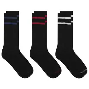 NEIGHBORHOOD Classic Socks 3-pack - Black