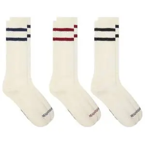 NEIGHBORHOOD Classic 3-pack Socks - White