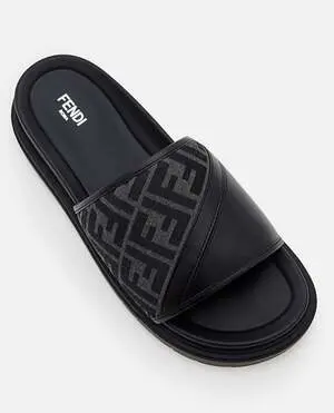 Fendi Ciabatta All Over Slides
