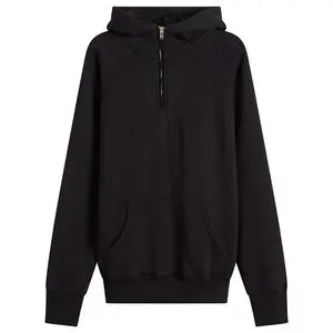 LES TIEN Heavyweight Half Zip Raglan Hoodie