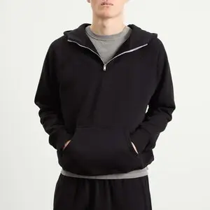 LES TIEN Heavyweight Half Zip Raglan Hoodie