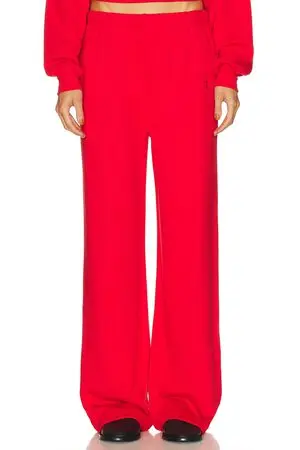Eterne Oversized Wide Leg Sweatpant - Rouge
